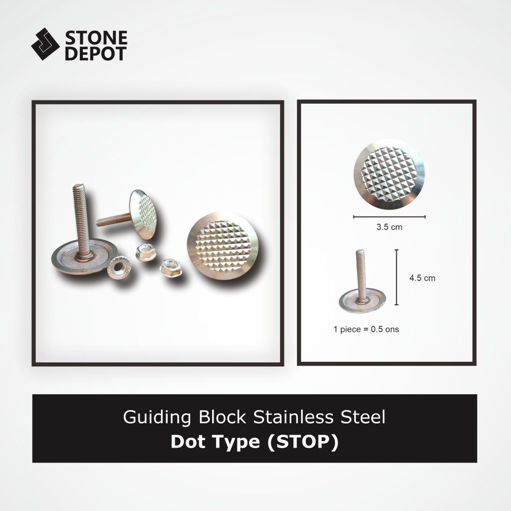 Jual Guiding Block Stainless Steel Murah Harga Pabrik by JualBatuAlam.com